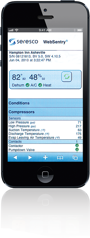 Websentry - Seresco Dehumidifiers